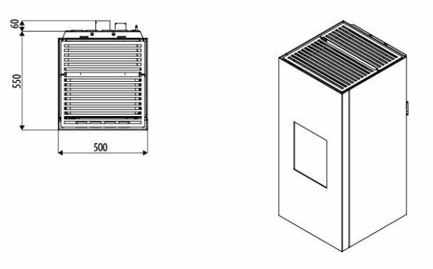 MCZ AIKE Oyster Pelletofen Pelletkaminofen 8 kW Fernbedienung ...