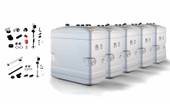 5 x 1500 Liter Roth Kunststoff Öltank schmal doppelwandig KWT 1500-R ...